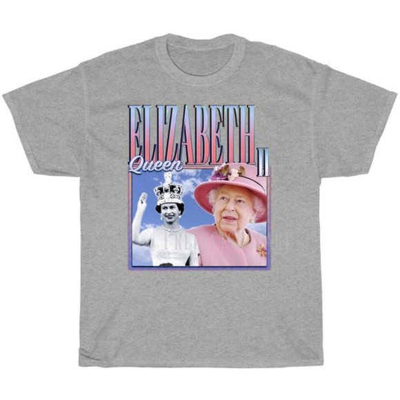 Gildan | Tops | Queen Elizabeth Ii Retro Shirt Queen Elizabeth Homage ...